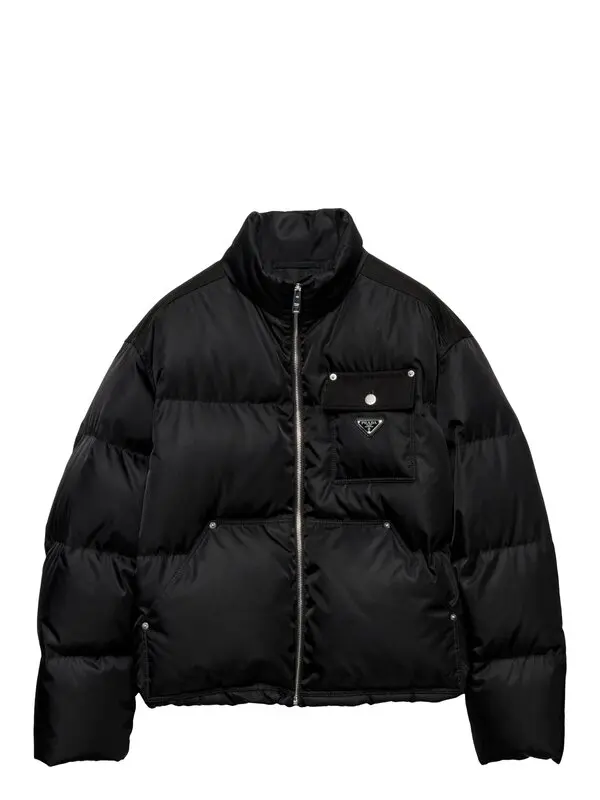 Prada Re-nylon Puffer Jacket - Black