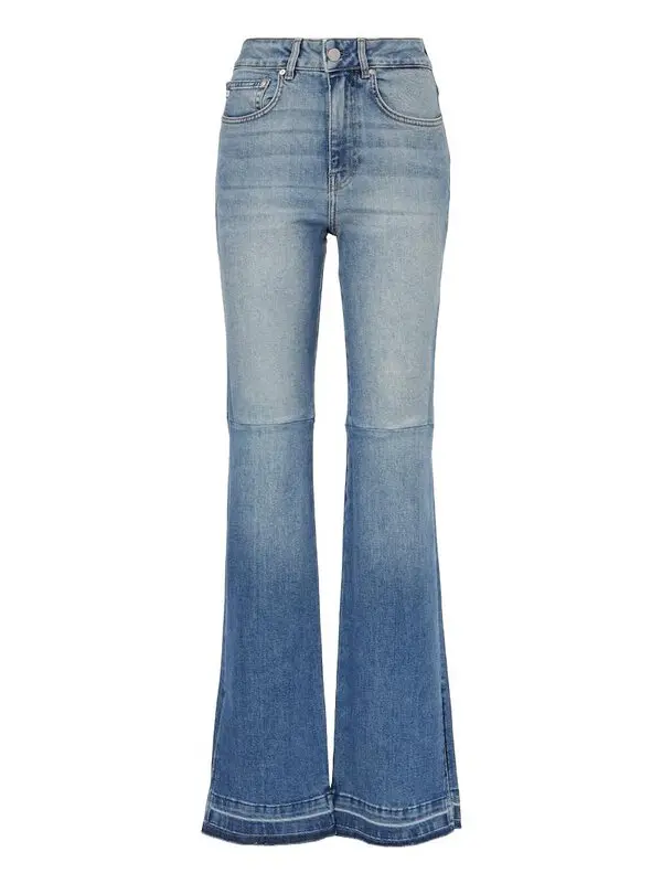 Ag High-rise Flared Jeans - Blue