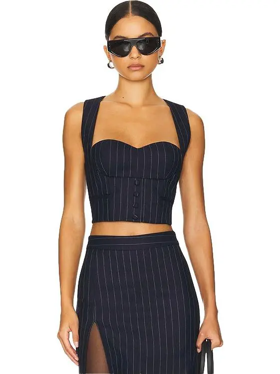 Retrofete Monet Waistcoat - Navy