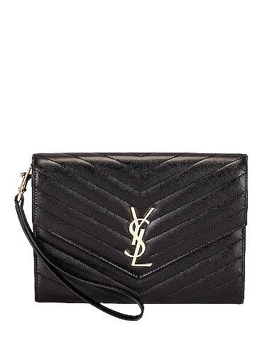 Saint Laurent Monogramme Clutch - Noir