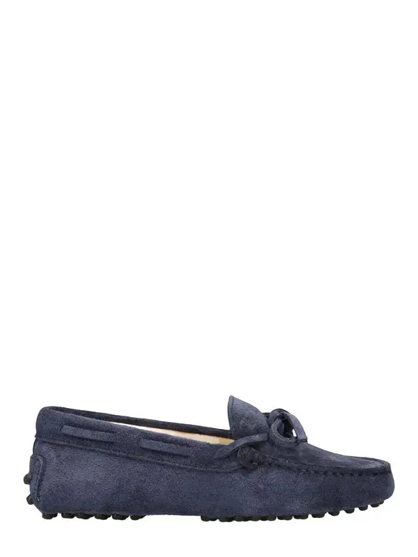 TOD'S Suede Gommini Loafers - Navy