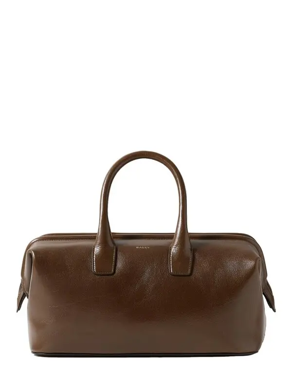 Bally Belle Small Leather Tote - Brown