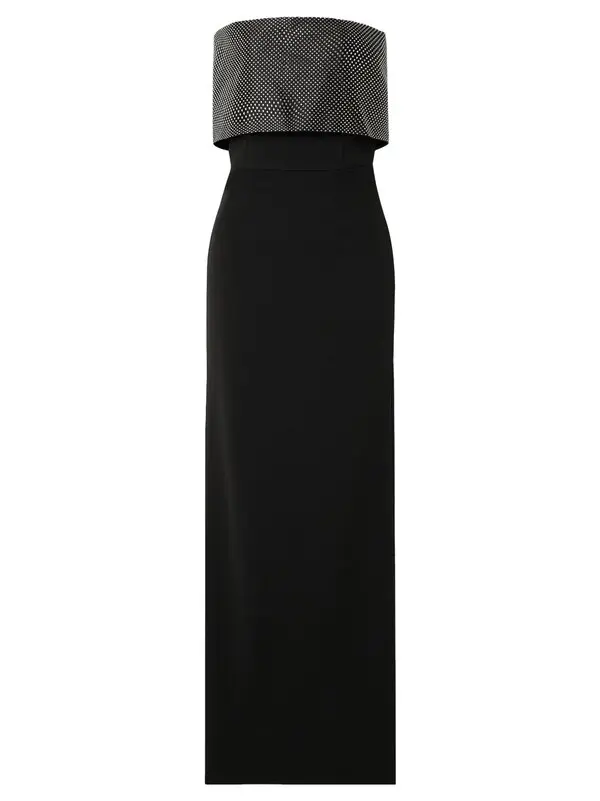 Solace London Brandi Strapless Gown - Black