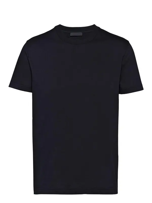 Prada Cotton Triangle T-shirt - Black