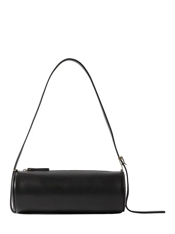 Proenza Schouler Silo Textured Leather Shoulder Bag - Black