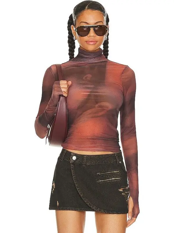 AFRM Zadie Top In . Also - Rust