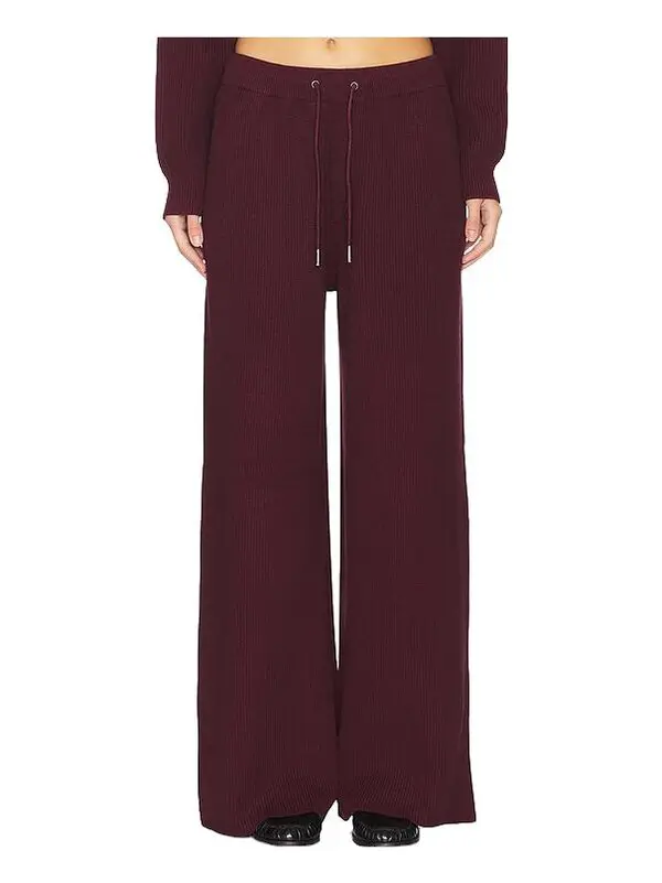 SEROYA Camila Sweatpant In . Also - Wine
