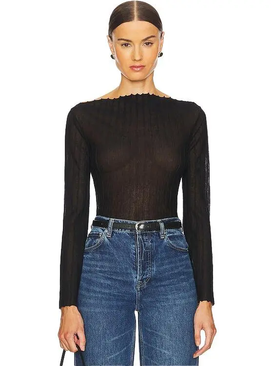 L'academie Blake Knit Top - Black