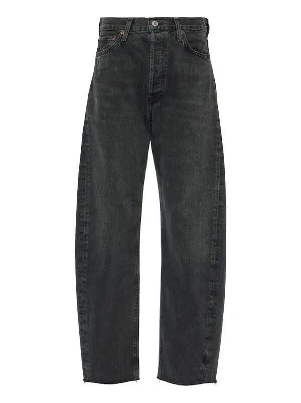 AGOLDE Luna High-rise Barrel-leg Jeans - Black