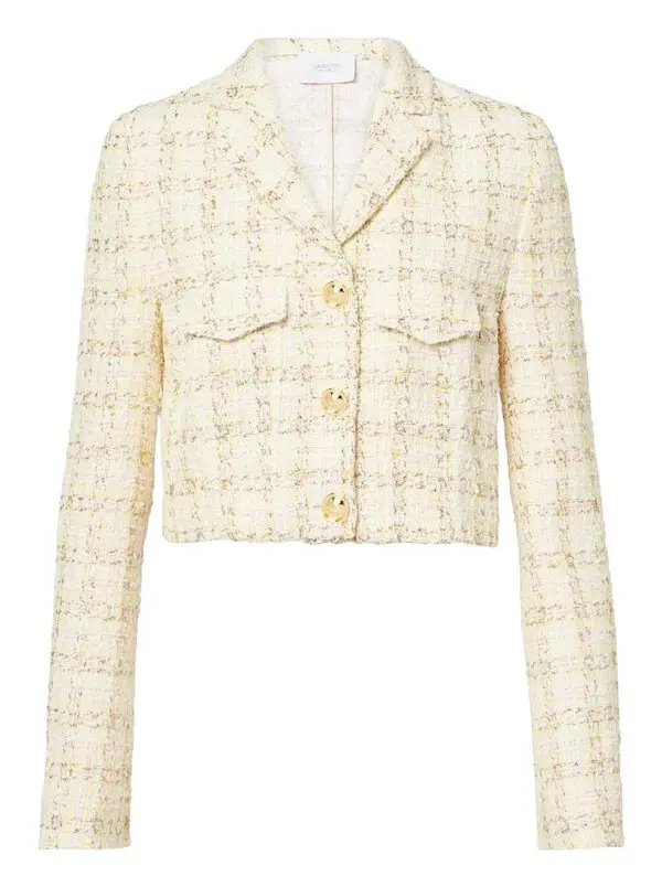 Giambattista Valli Checked Cropped Jacket - Multicoloured