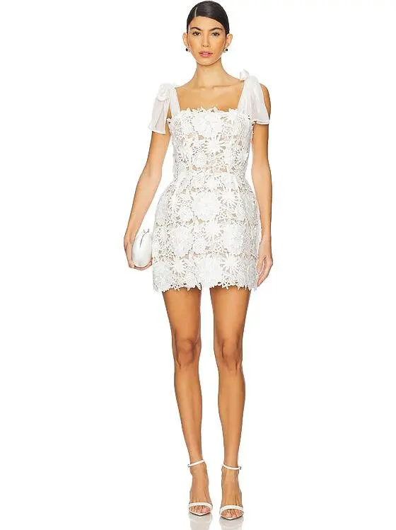 BRONX BANCO Maia Sleeveless Mini Dress - White