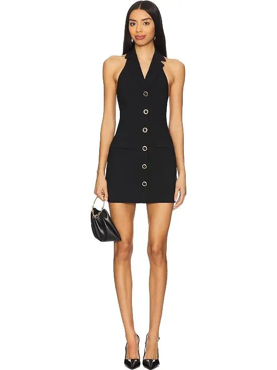 STONE COLD FOX Luca Mini Dress - Black