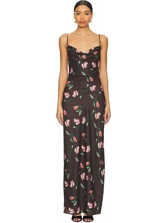 MORE TO COME Désirée Maxi Dress - Brown