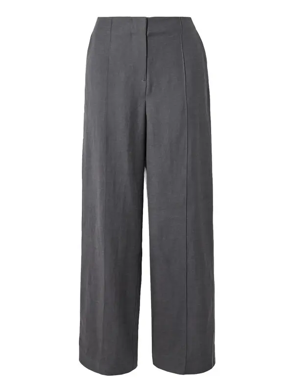 Faithfull The Brand Lenza Woven Wide-leg Pants - Gray