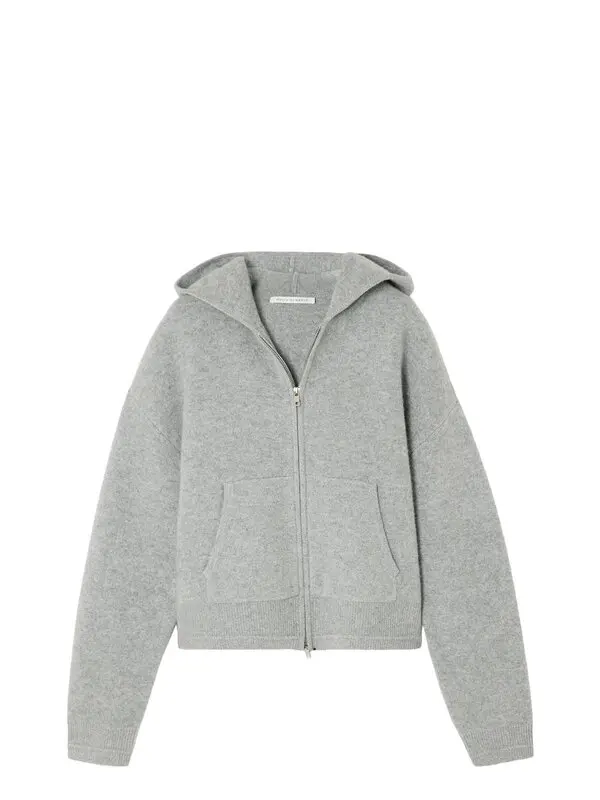 Maria Mcmanus Merino Wool Zip-up Hoodie - Gray