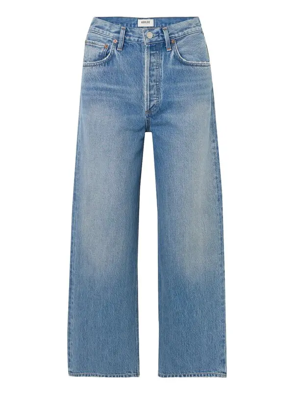 AGOLDE Ren High-rise Wide-leg Jeans - Blue