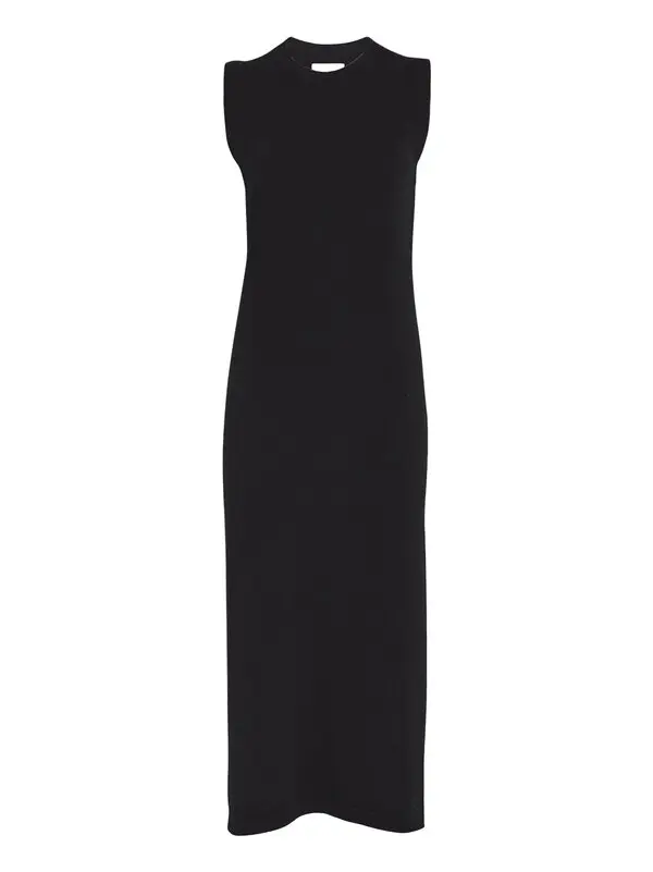 Harrods Cashmere Sleeveless Midi Dress - Black