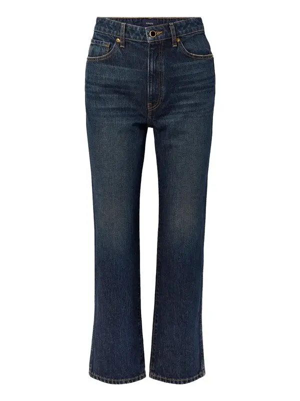 Khaite Abigail High-rise Straight-leg Jeans - Blue