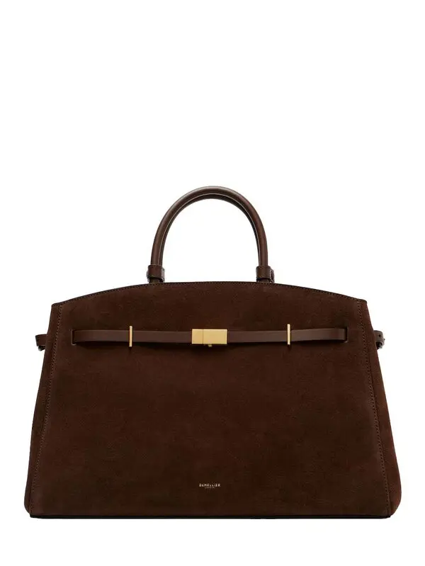 DEMELLIER Hudson Suede Tote Bag - Brown
