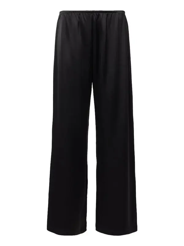 LESET Barb High-rise Wide-leg Pants - Black