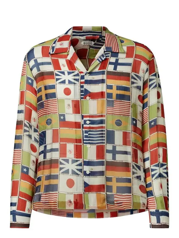 BODE International Printed Silk Shirt - Multicoloured