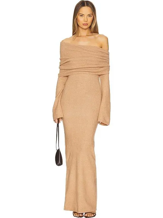 SEROYA Maya Gown - Tan