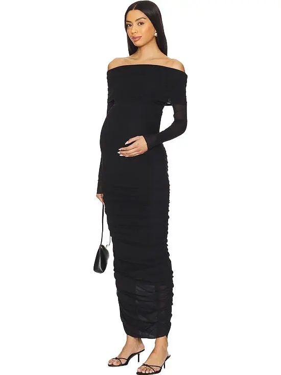 BUMPSUIT Off The Shoulder Dress In . Also - Black
