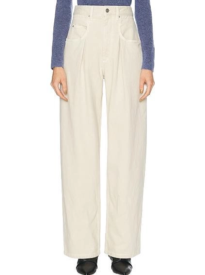 Isabel Marant Étoile Rachelle Wide Leg Jeans - Ecru