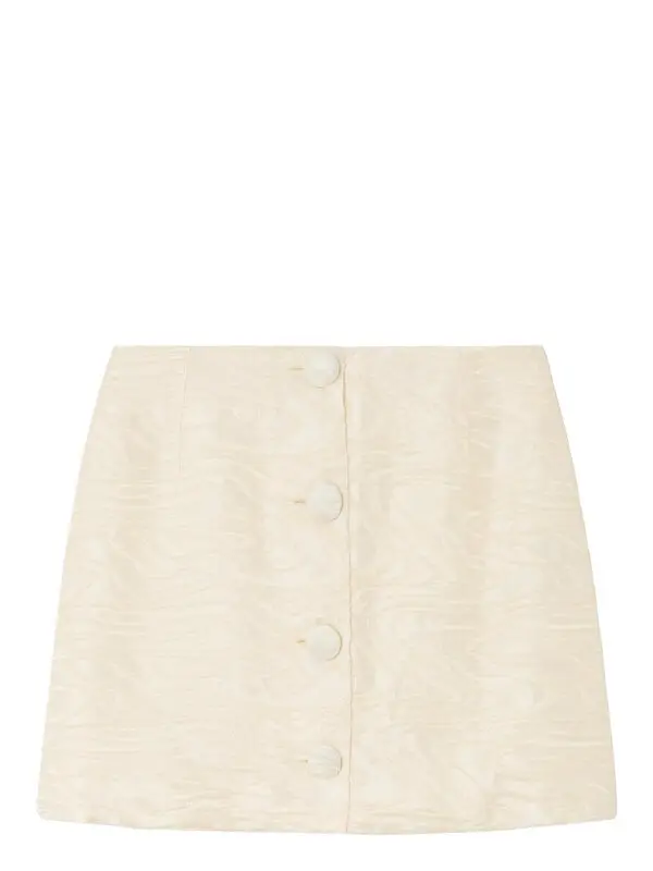 DESTREE Lucio Fil Coupé Mini Skirt - Neutrals