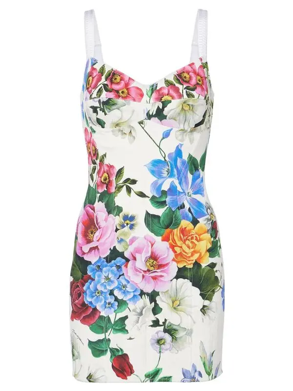 Dolce & Gabbana Floral Minidress - Multicoloured