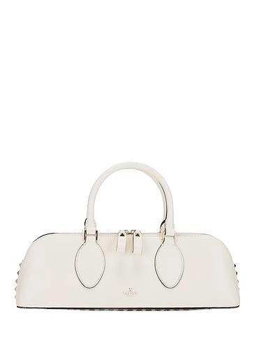 Valentino Garavani East West Rockstud Duffle Bag - Ivory