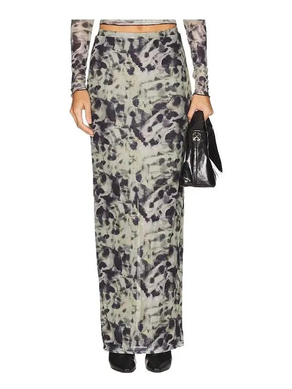BY.DYLN Maddox Maxi Skirt In . Also - Grey
