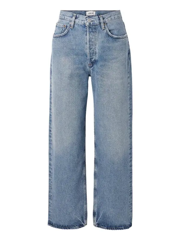 AGOLDE Henson Mid-rise Straight-leg Jeans - Blue