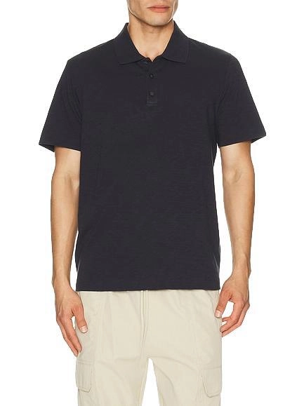 Theory Bron Cotton Polo - Eclipse