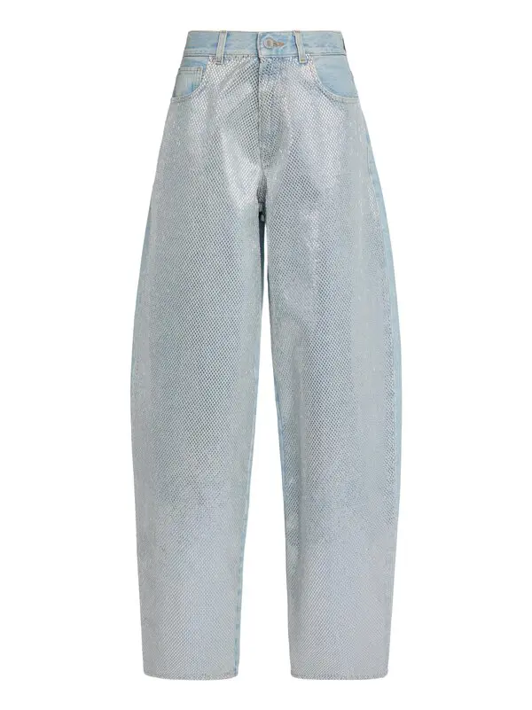 HAIKURE Bibi Barrel-leg Jeans With Staple Detail - Blue
