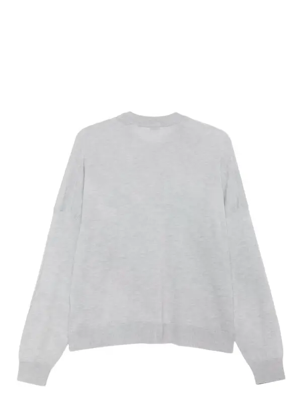 Iris Von Arnim Panelled Crew Neck Sweater - Grey