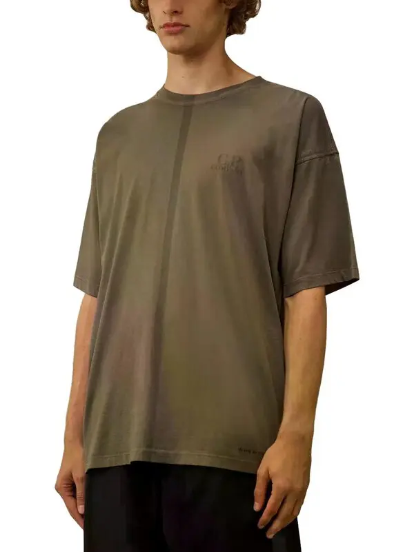 C.P. COMPANY Logo-print Short-sleeve T-shirt - Brown