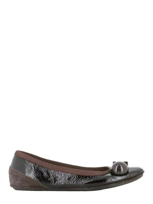 DOVE NUOTANO GLI SQUALI Where Sharks Swim Becky Ballet Flats - Brown