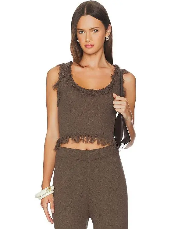 SNDYS. Skyler Knit Top - Chocolate
