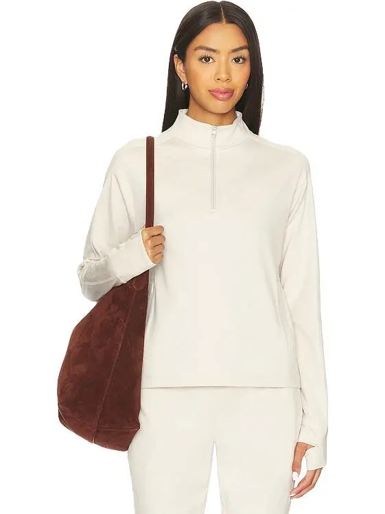 Varley Lamia Half Zip Midlayer - Ivory