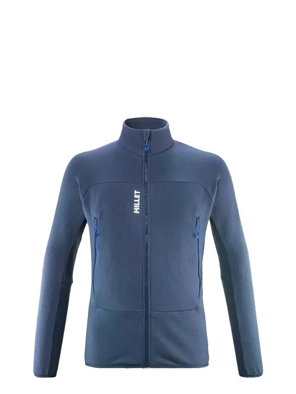 PASCAL MILLET Fusion Grid-panel Jacket - Blue