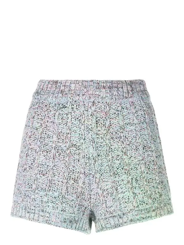 Missoni Ribbed Knit Shorts - Blue