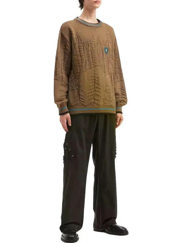KIKO KOSTADINOV Embossed Detail Sweater - Brown