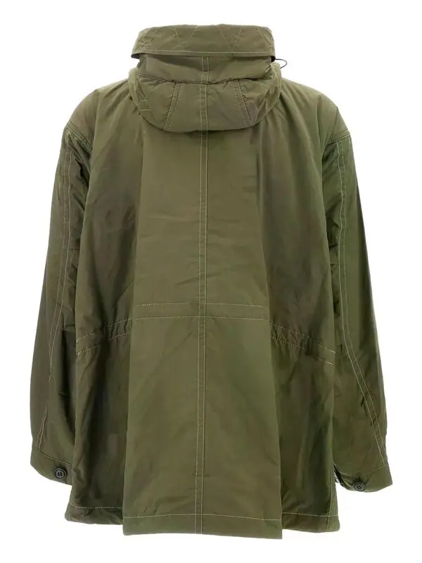 AND WANDER Reflective Hooded Jacket - Green