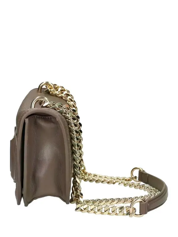 Just Cavalli Logo Plaque Cross Body Bag - Brown