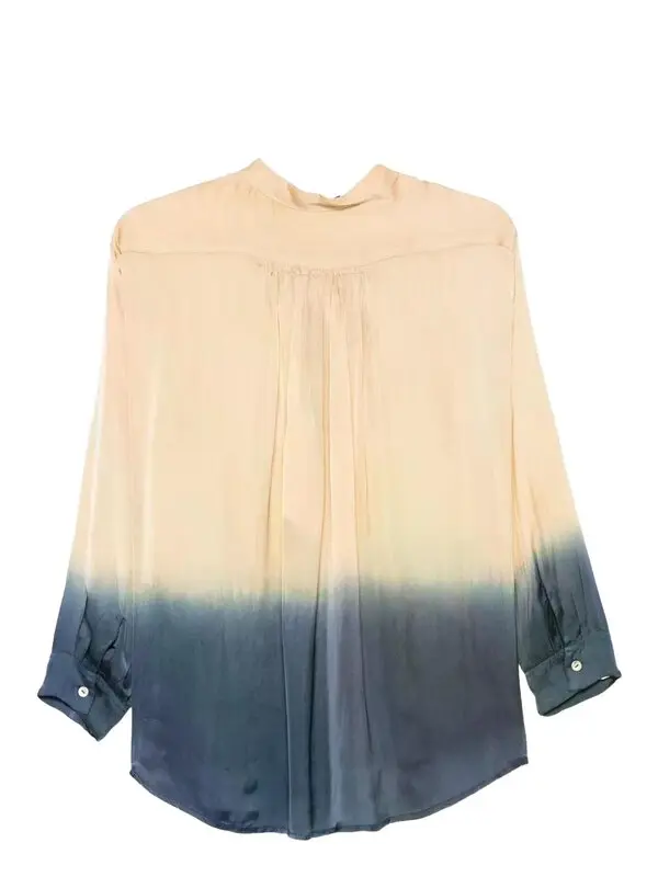 YAVI Tie-dye Print Blouse - Neutrals