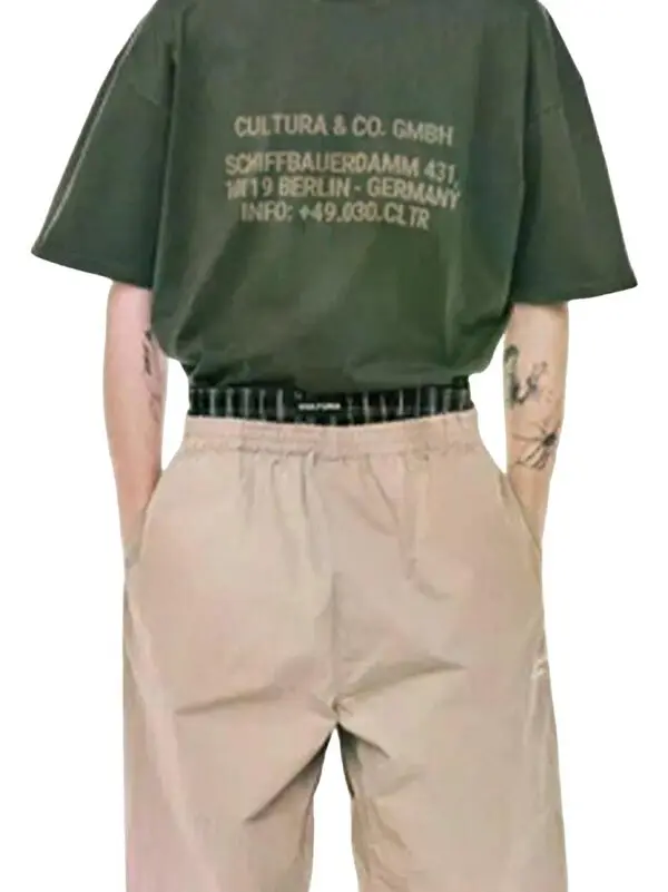 CULTURA Round-neck T-shirt - Green
