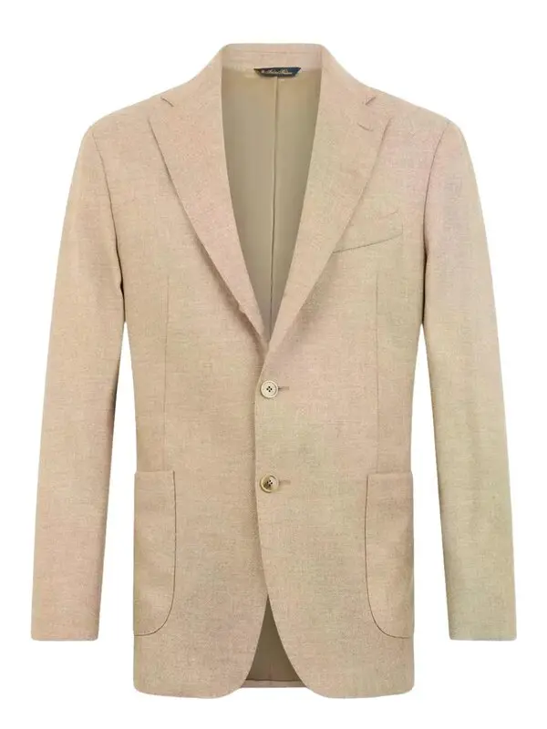Brooks Brothers Wool-cashmere Blend Blazer - Neutrals