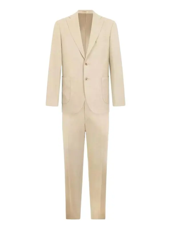 Brooks Brothers Single-breasted Wool-blend Suit - Neutrals