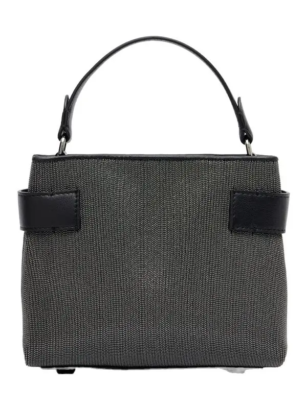 Brunello Cucinelli Medium Leather Shoulder Bag - Black